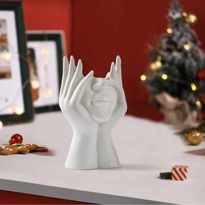 Anthropologie | Other | New Anthropologie Boho White Ceramic Female ...